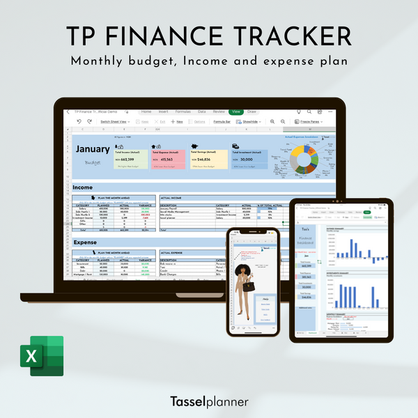 TP Finance Tracker Tas Theme – Tassel Planner